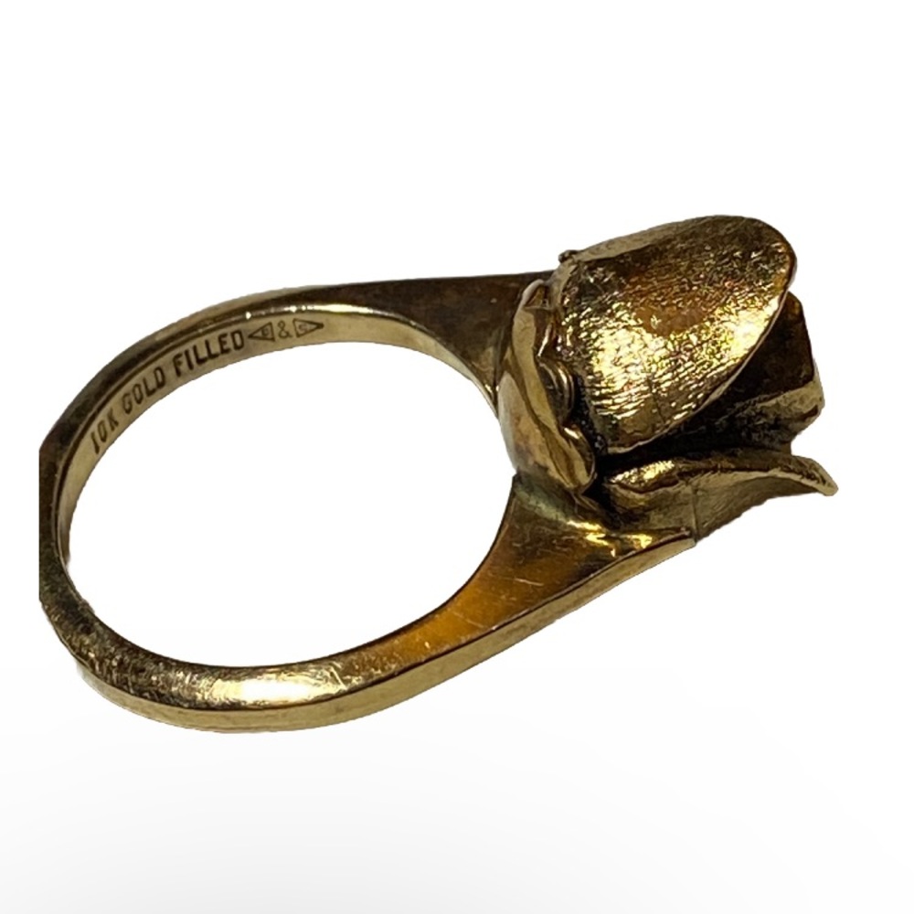 Vtg C&C Clark & Coombs 10k Gold Filled Rose Bud Cockt… - Gem